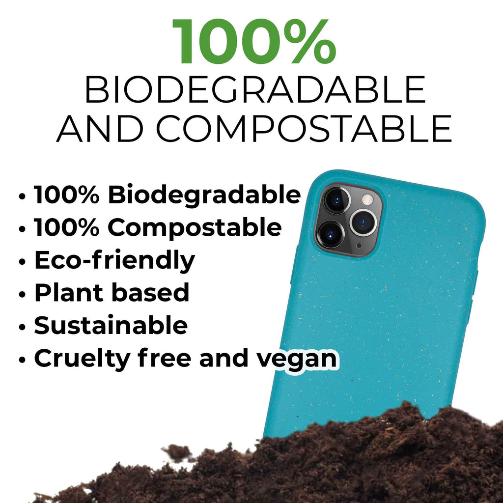 100% Biodegradable Eco-Friendly Ocean Blue Phone Case for iPhones ...